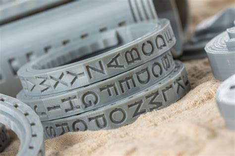 3d 프린터에 인쇄된 플라스틱 부품 둥근 글자 벨이 암호화용 반지 낱말에 대한 스톡 사진 및 기타 이미지 낱말 0명 3차원 인쇄 Istock