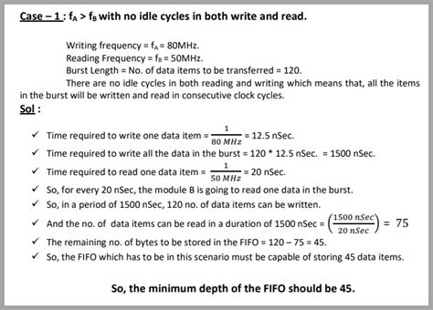 Fifo Depth Calculation Rece