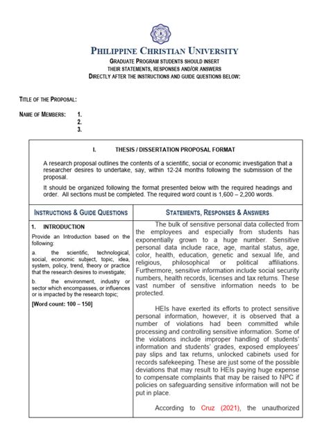 Proposal Dissertation Example Pdf Survey Methodology Statistics