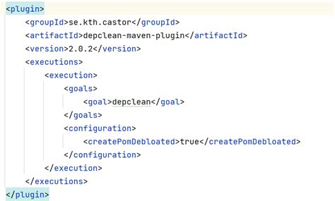 no debloated pom xml · issue 131 · assert kth depclean · github
