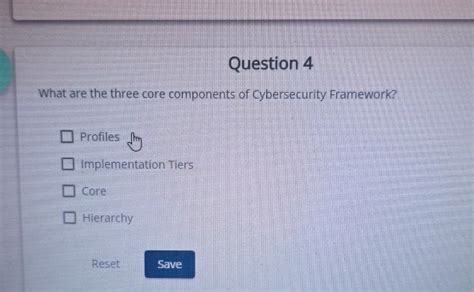 Question 4 What Are The Three Core Components StudyX
