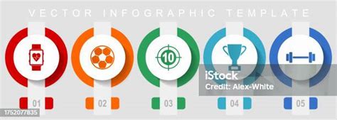 스포츠 플랫 디자인 아이콘 세트 스마트 워치 축구 다트 컵 및 피트니스 벡터 인포 그래픽 템플릿 웹 버튼 컬렉션과 같은 기타 아이콘 0명에 대한 스톡 벡터 아트 및 기타