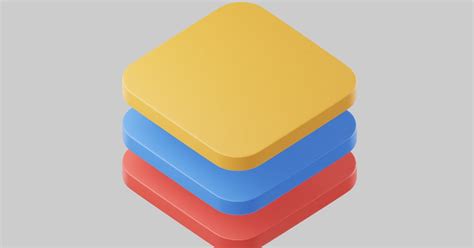 Stack Of Three Square Blocks 3d Incl Abstract And Block Envato