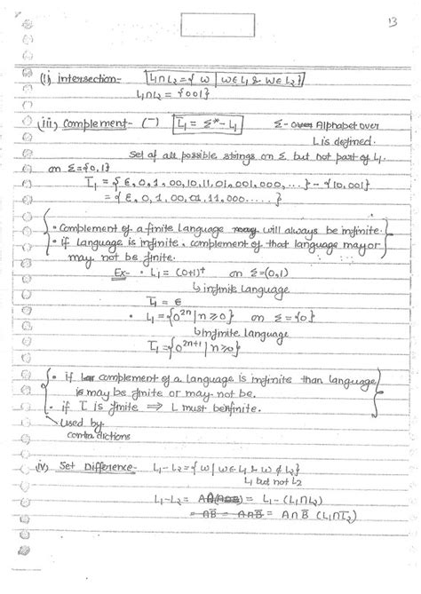 Section 6 Theory Of Computation Computer Science Handwritten Notes For