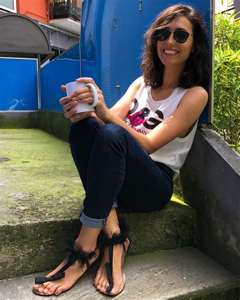 Caterina Balivo S Feet