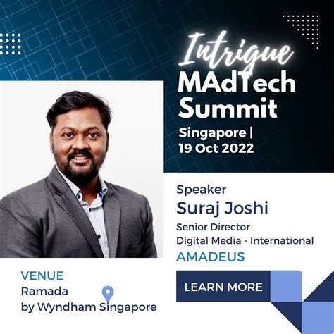 Suraj Joshi On Linkedin Excited To Join Intrigue Madtech Summit