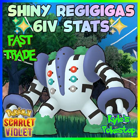6iv Shiny Regigigas Pokemon Scarlet And Violet Evd 🚀 Fast Trade 🚀 Sv Ebay