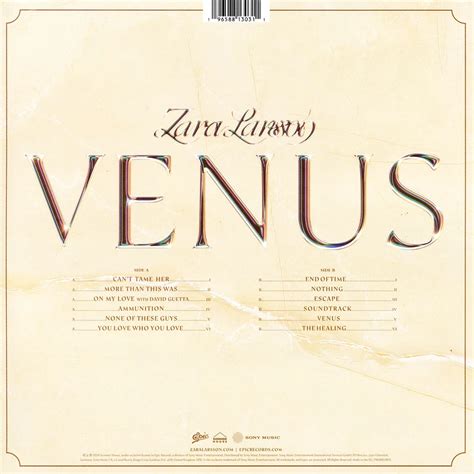 Zara Larsson Venus Vinyl Lp 2024 Eu Original Hhv