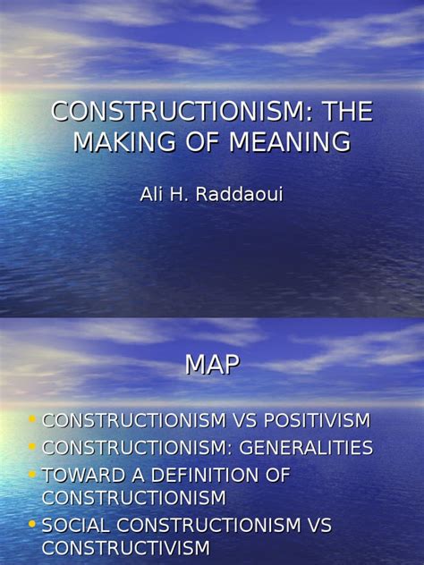 Constructionism Constructivism Philosophy Of Education Social Constructionism