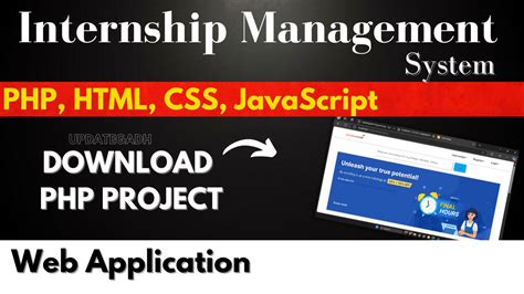 Internshop Internship Management System In Php With Mysql