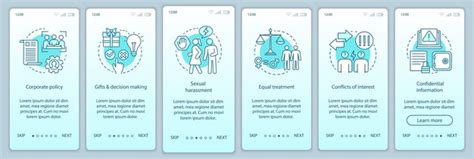 Premium Vector Csr Onboarding Mobile App Page Screen Vector Template Corporate Social