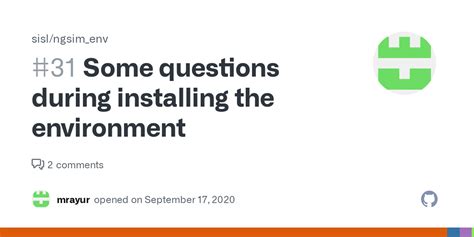 some questions during installing the environment · issue 31 · sisl
