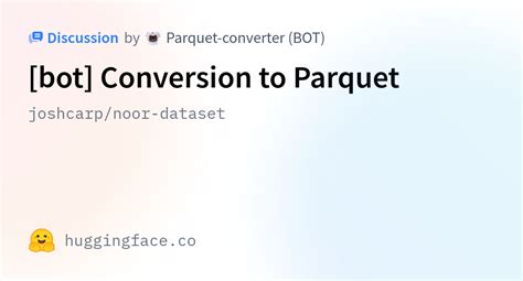Joshcarp Noor Dataset · [bot] Conversion To Parquet