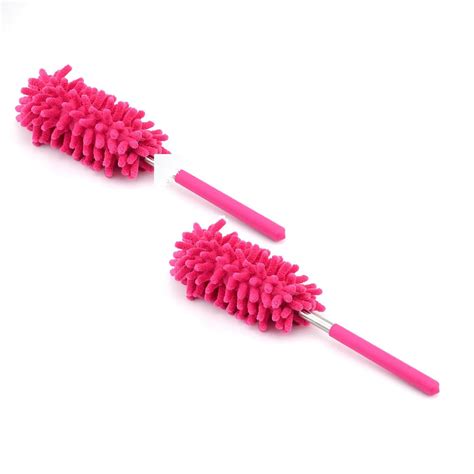 2 Pcs Mini Duster For Cleaning 360° Bendable Hand Dusters With Extension Pole Washable Small