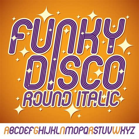 Vector Cursive Script Modern Freaky Alphabet Letters Set With Parallel Stripes For Use As