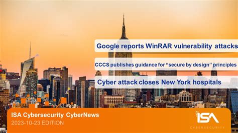 Latest Cybersecurity News 2023 10 23 Isa Cybersecurity Inc
