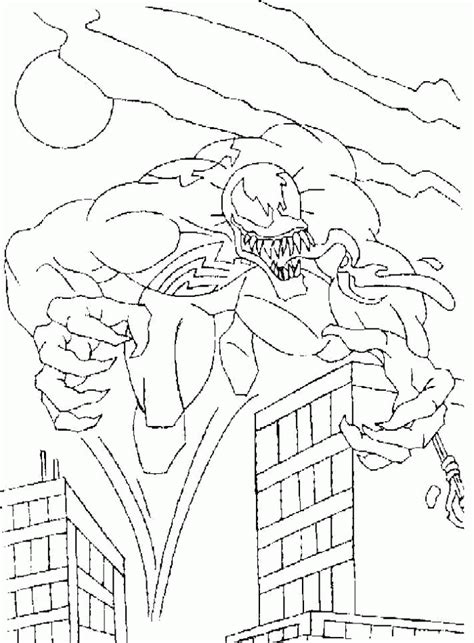 Coloring Pages Spider Man Venom