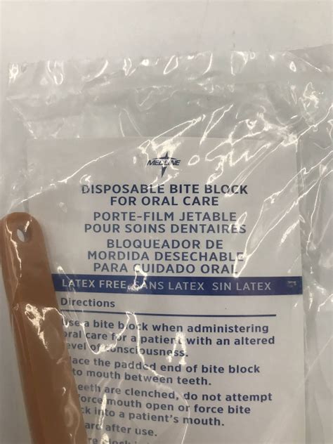 Medline Mds0964000 Disposable Bite Block For Oral Care Gb Tech Usa