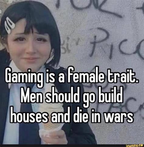 Flaming Is A Female Trait Men Should Go Build Houses And Die In Wars