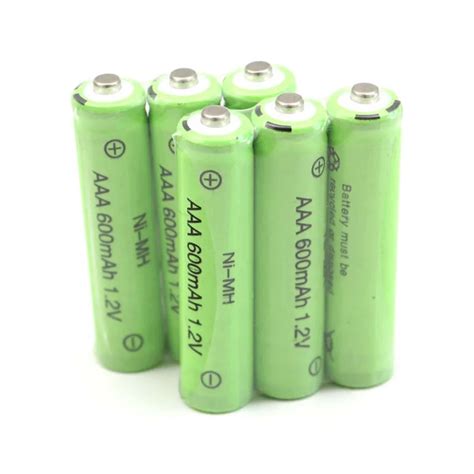 Pcs Nimh Aaa Rechargeable Battery Aaa Ni Mh V Rechargeable Cell Accumulator A Baterias