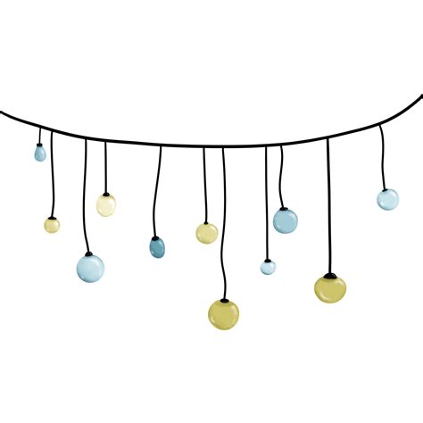 Yellow And Blue Party Lights Illustration 36942639 Png