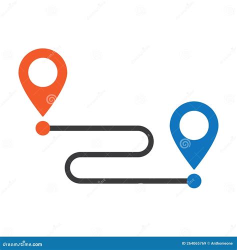 Map Pointer Icon Isolated Flat Design Vector Illustration Stock Illustration Illustration Of