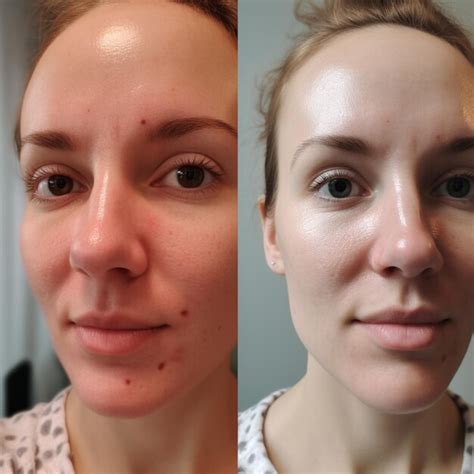 Premium Ai Image A Woman With A Freckled Face And A Half Up Half Of