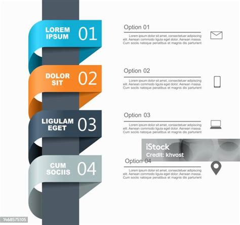 데이터를 위한 장소가 있는 인포 그래픽 디자인 템플릿입니다 벡터 일러스트입니다 0명에 대한 스톡 벡터 아트 및 기타 이미지 0명 4 4가지 개체 Istock