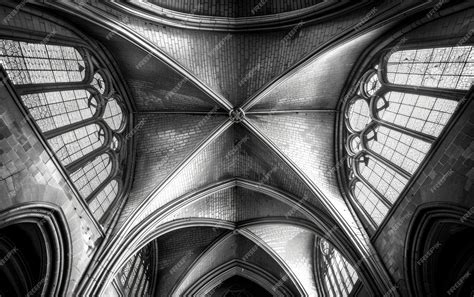 Gothic Cathedral39s Pointed Arches And Ribbed Vaulting Architectural