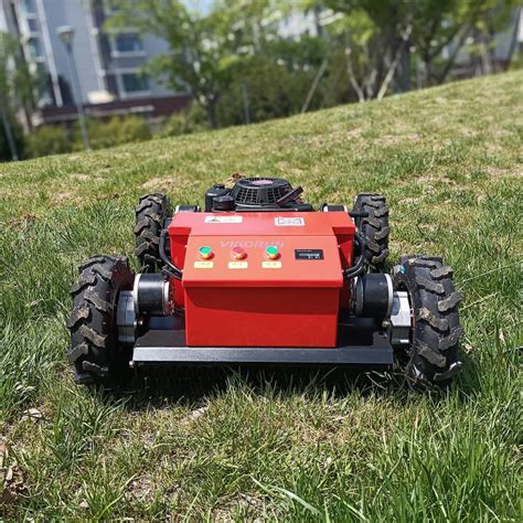 Wireless Radio Control Mowing Robot Vtw550 90 With Pull Start Remote Control Mower For Sale