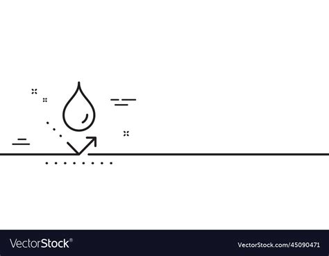 Waterproof Line Icon Water Resistant Sign Vector Image