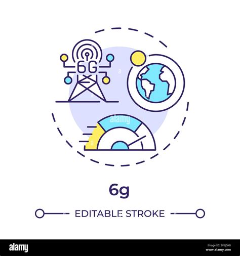 6g Multi Color Concept Icon Stock Vector Image And Art Alamy