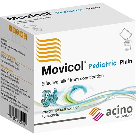 Buy Movicol Paediatric Plain Flavour Powder For Effective From Oral