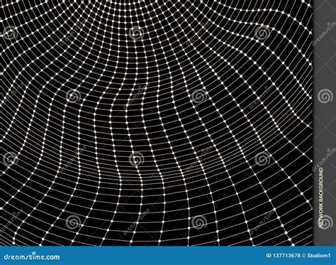 Lattice Structure Science Or Technology Background Graphic Design D Grid Surface Stock
