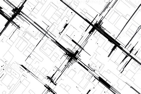 Abstract Geometric Pattern With Interconnected Lines And Shapes On A Dark Background Creating A