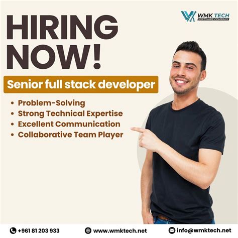 Wmk Tech On Linkedin Fullstackdeveloper Remotejobs Techcareers