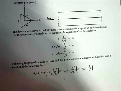 Problem 4 15 Points The Figure Above Shows A Conduit Whose Cross