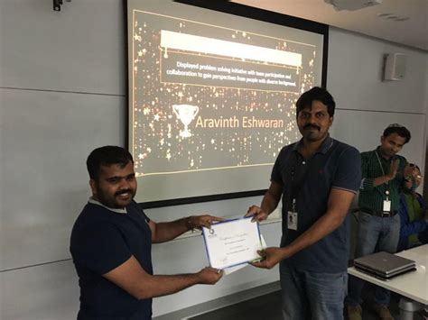 aravinth eswaran on linkedin displayed problem solving initiative