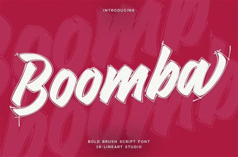 Boomba Font Fonts Hut