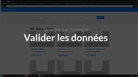Valider les données Formation Symfony 4 par l exemple Grafikart