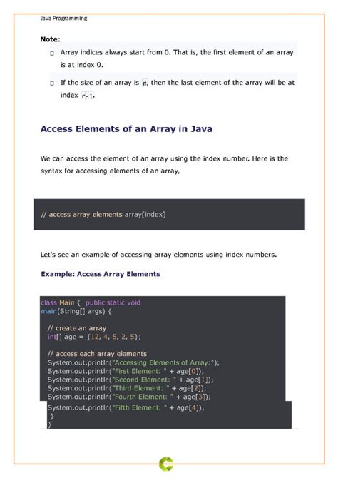 Array In Java Pdf Connect 4 Programming