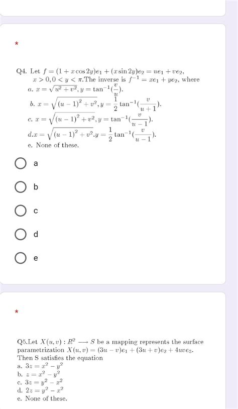 Solved U Q4 Let F 1 X Cos 2y Ei X Sin 2y E2 Vej