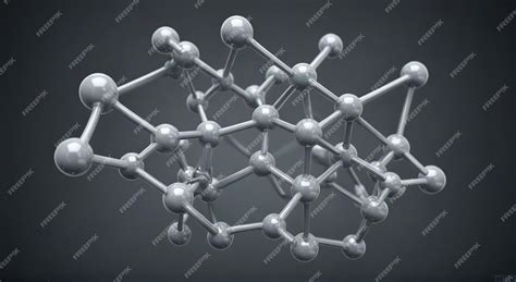 Premium Photo A Molecular Structure With A Black Background That Says