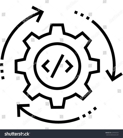 Code Optimization Vector Icon Stock Vector Royalty Free 624593525