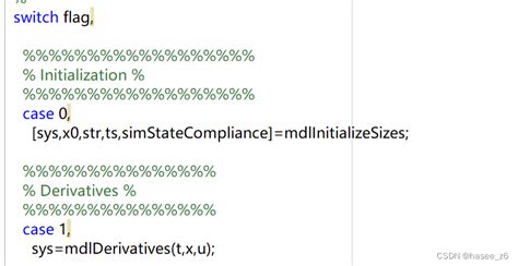 Matlab搭建s函数s函数模板 Csdn博客