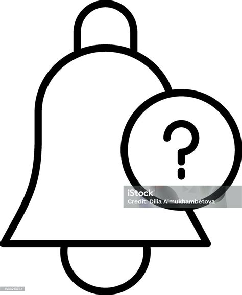 검은 색 얇은 선으로 그려진 간단한 벡터 분리 된 픽토그램 웹 사이트 광고 상점 상점에 대한 편집 가능한 스트로크 종으로 물음표의 벡터 선 아이콘 개념에 대한 스톡 벡터