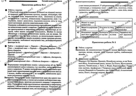Готові практичні роботи з географії 7 клас Стадник 2012