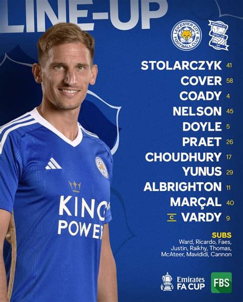 레스터시티 선발라인업 Vs버밍엄시티 Fa컵 4라운드 서울라이트