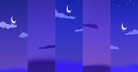 Cartoon Night Skybox Vol 2 2d 天空 Unity Asset Store