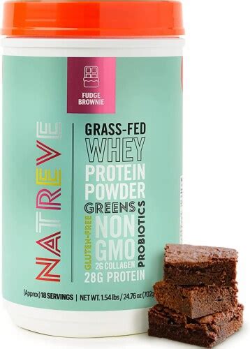 Natreve Protein Powder Fdg Brwnie Whey Case Of 4 238 Oz 4 Pack23